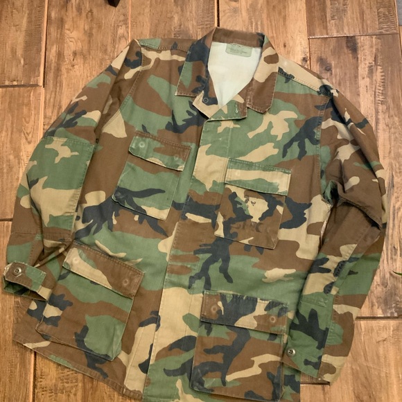 USMC | Jackets & Coats | Usmc Woodland Camouflage Pattern Combat Jacket ...